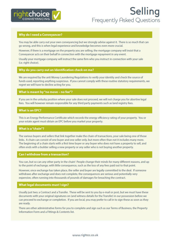 Service – Right Choice Conveyancing